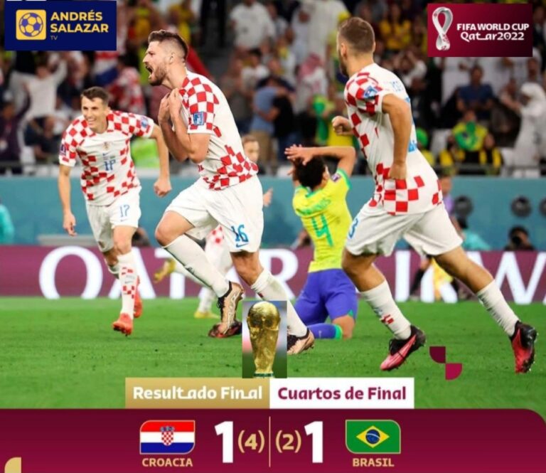 ¡Croacia eliminó a Brasil y avanzó a semifinales del Mundial! 🏆 ...