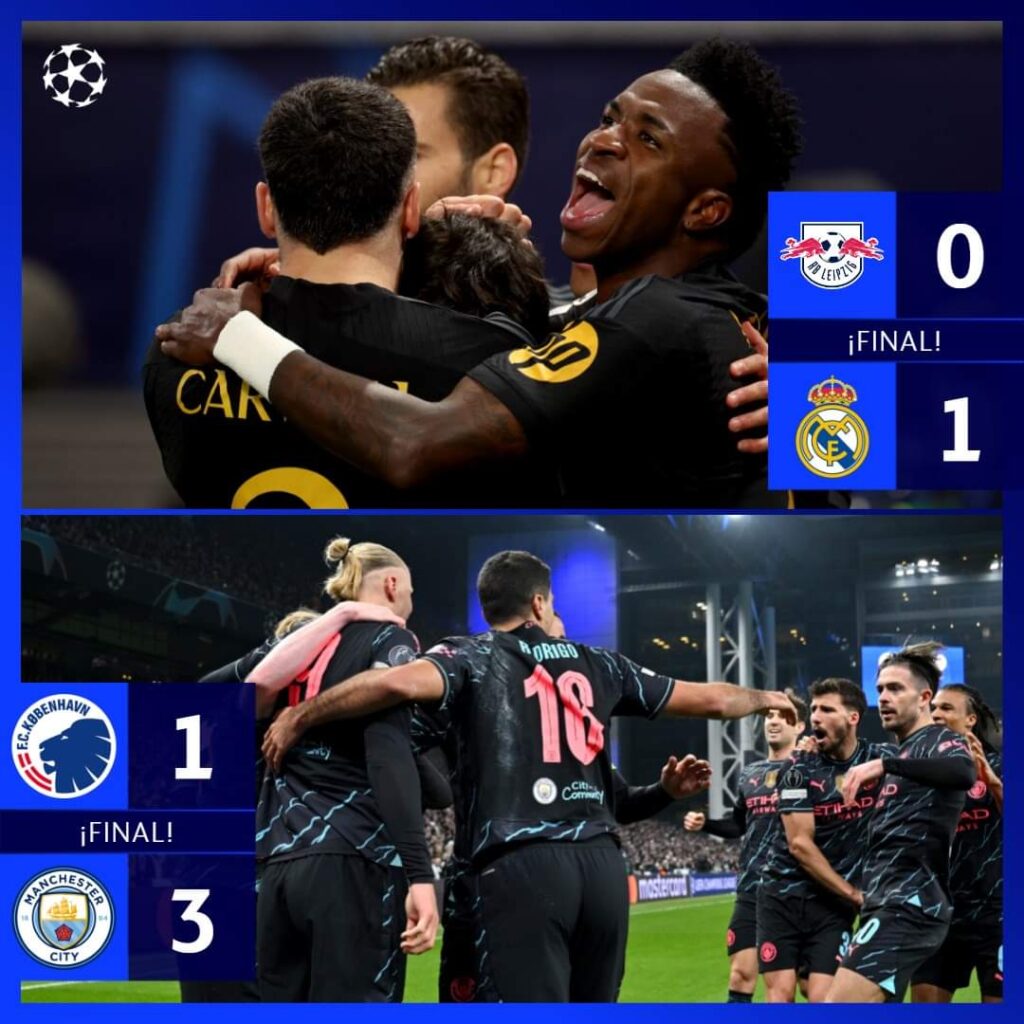 ¡Real Madrid y City ganan la ida de los 8vos. de Final de la Champions ...