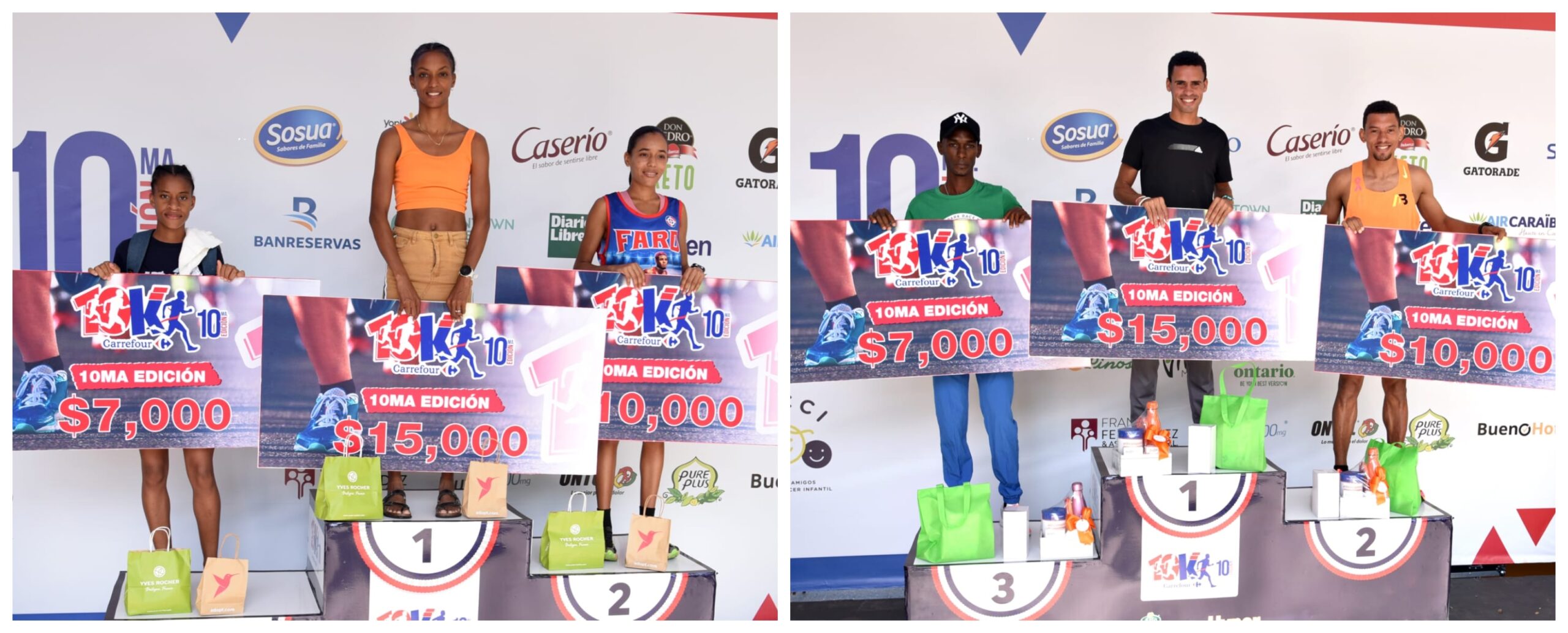 Soranyi Rodríguez y Jilberto Santana ganan décima carrera 10K Carrefour ...