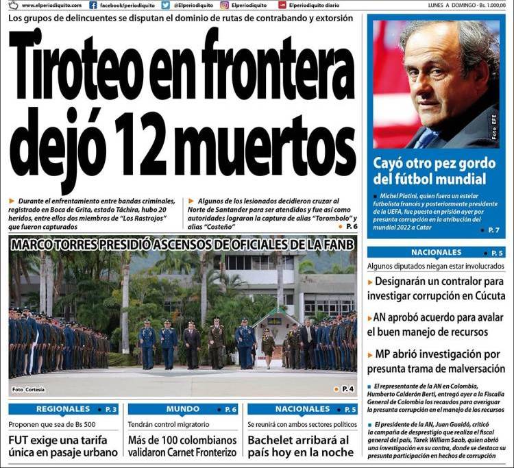 Portadas de los principales Periódicos de Venezuela, miércoles 19 de ...