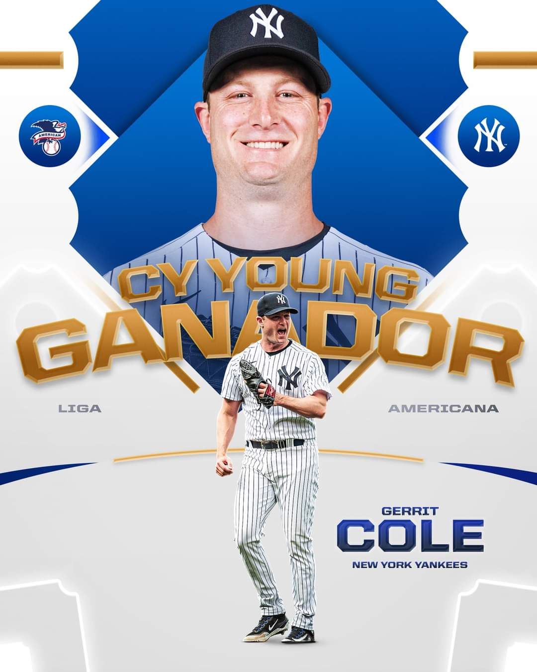 ¡Gerrit Cole es el Cy Young de la Liga Americana 2023! | Venezuela ...